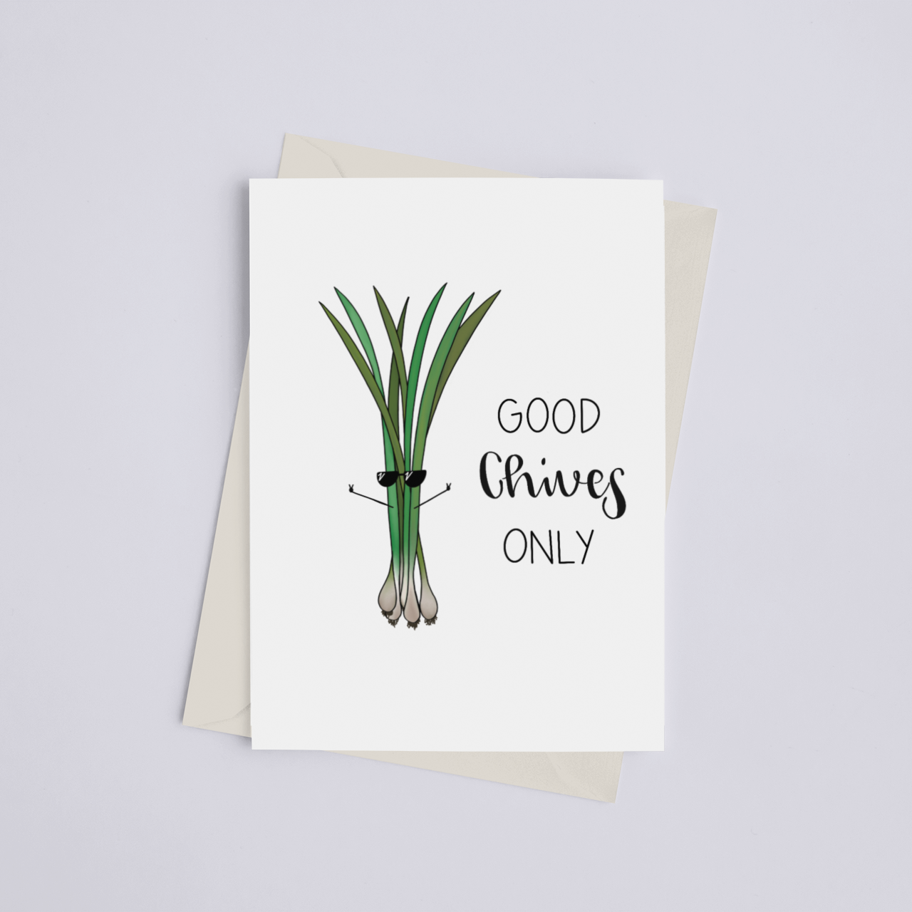 Good Chives Only - Greeting Card– Black Cat Bazaar